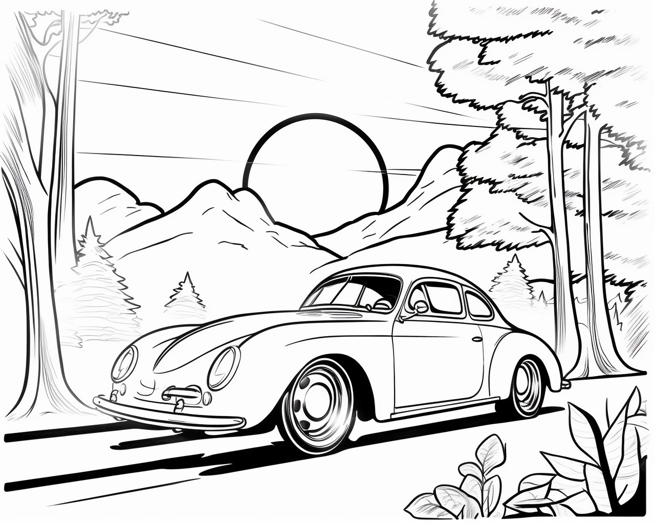 omalovánky auta 4 - Omalovánky k vytisknutí zdarma