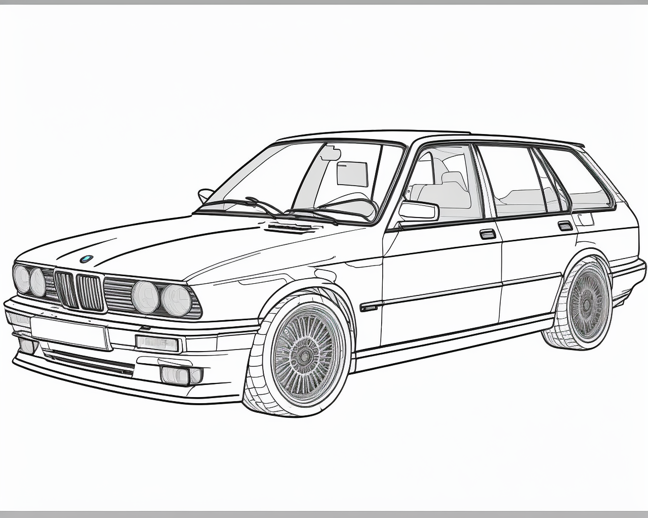 omalovánky auta bmw - Omalovánky k vytisknutí zdarma