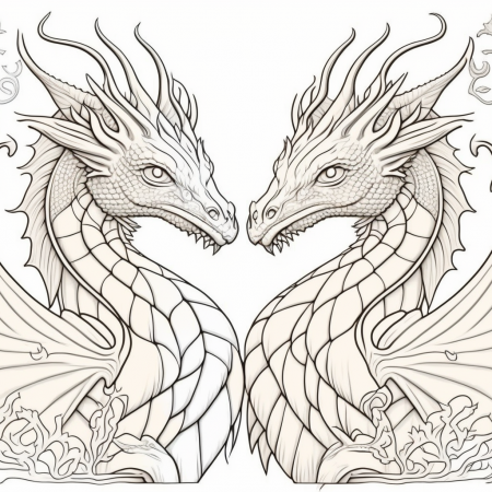 Omalovánky Draci zdarma k vytisknutí a stažení