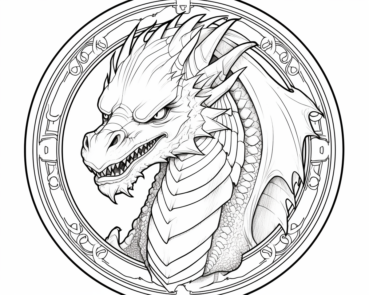 Drak 17 - Omalovánky k vytisknutí zdarma