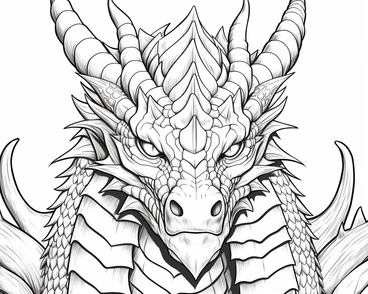 Drak 19 - Omalovánky k vytisknutí zdarma