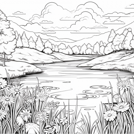 Omalovánky Jaro zdarma k vytisknutí a stažení