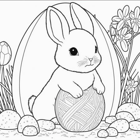 králík 12 - Omalovánky k vytisknutí zdarma