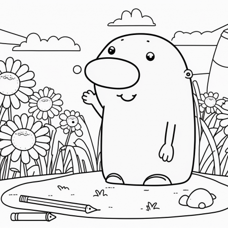 Omalovánky Krtek zdarma k vytisknutí a stažení