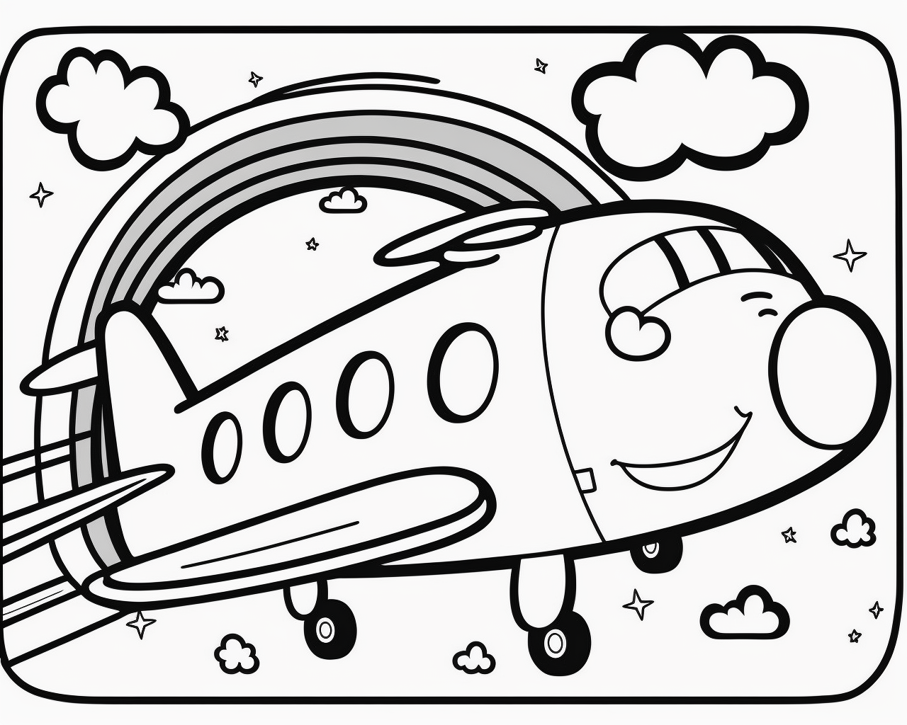 letadlo 1 - Omalovánky k vytisknutí zdarma