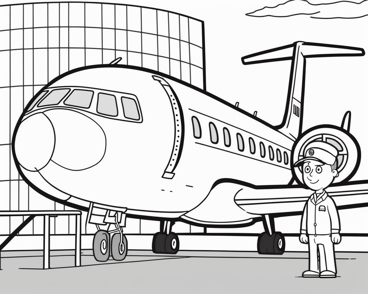 letadlo 11 - Omalovánky k vytisknutí zdarma