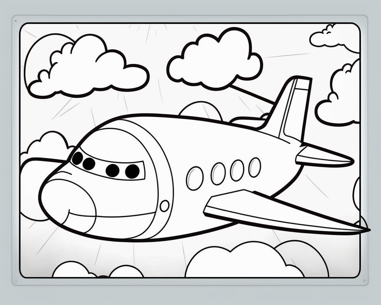 letadlo 3 - Omalovánky k vytisknutí zdarma