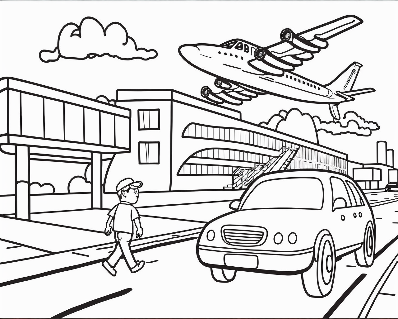 letadlo 9 - Omalovánky k vytisknutí zdarma