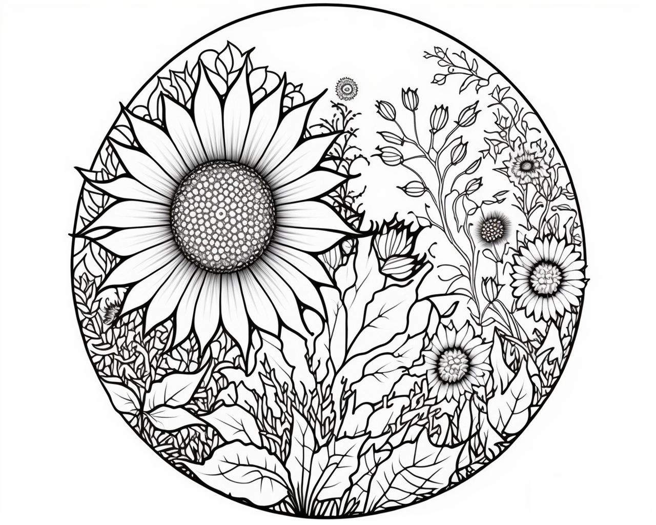 mandala 12 - Omalovánky k vytisknutí zdarma