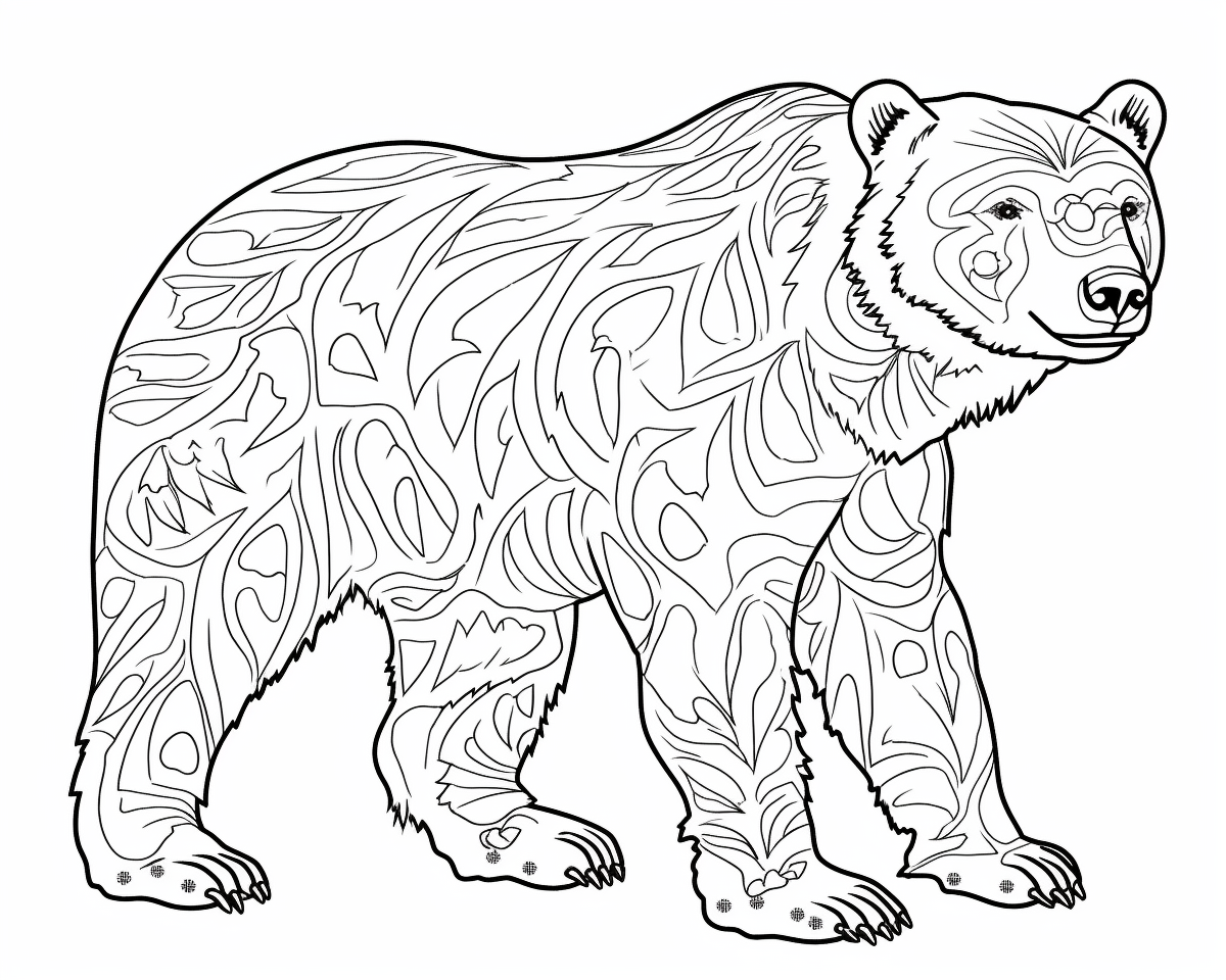 medved 1 - Omalovánky k vytisknutí zdarma