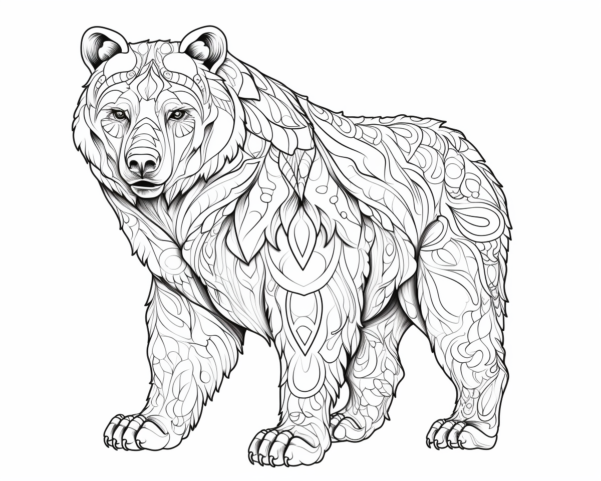 medved 10 - Omalovánky k vytisknutí zdarma