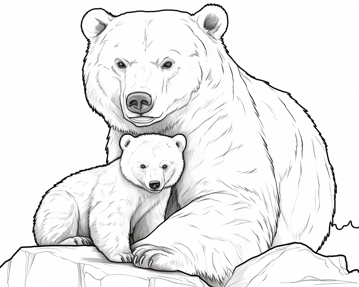 medved 14 - Omalovánky k vytisknutí zdarma