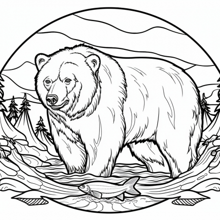 medved 1 - Omalovánky k vytisknutí zdarma