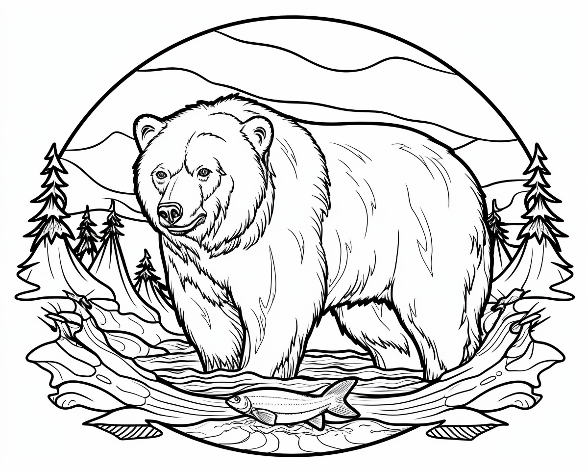 medved 17 - Omalovánky k vytisknutí zdarma