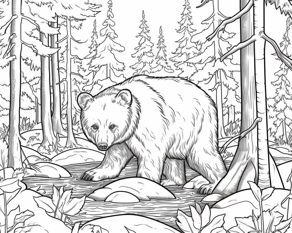 medved 20 - Omalovánky k vytisknutí zdarma