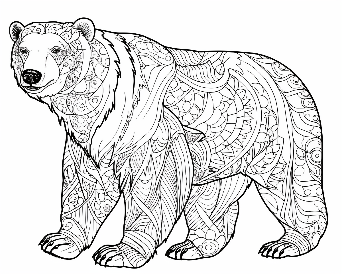 medved 4 - Omalovánky k vytisknutí zdarma