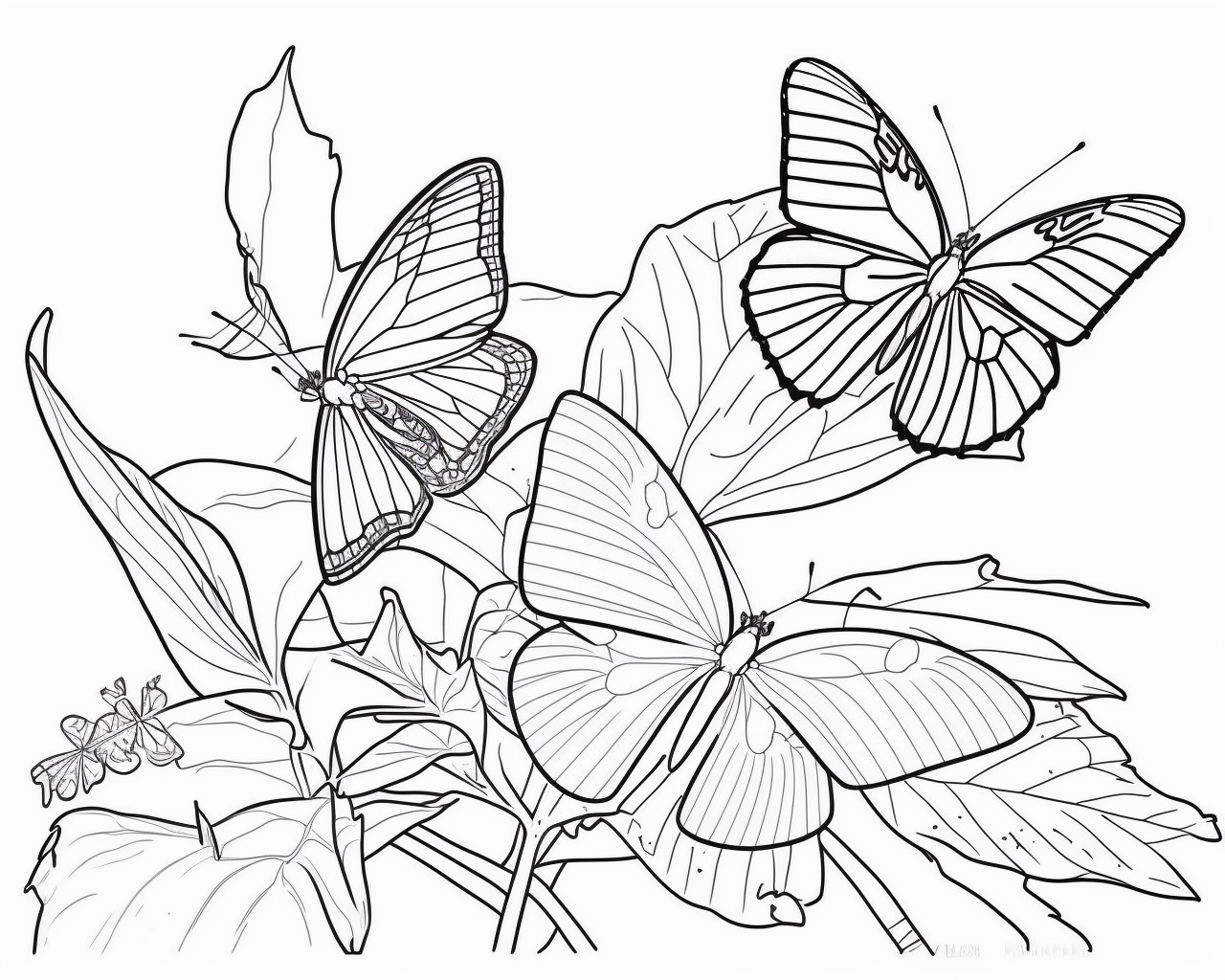 motýl 12 - Omalovánky k vytisknutí zdarma