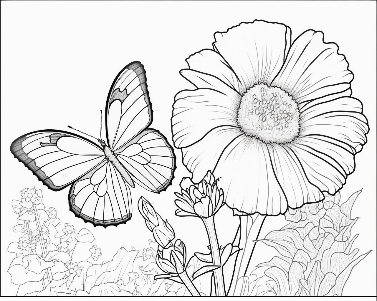 motýl 6 - Omalovánky k vytisknutí zdarma