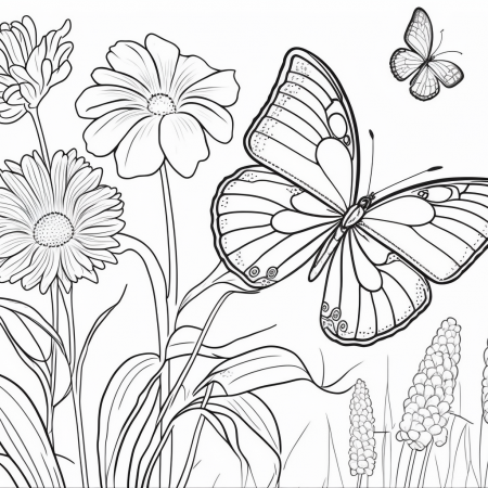 motýl 15 - Omalovánky k vytisknutí zdarma