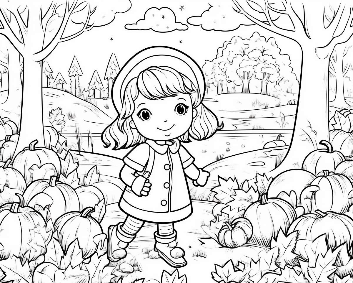 Podzim 21 - Omalovánky k vytisknutí zdarma