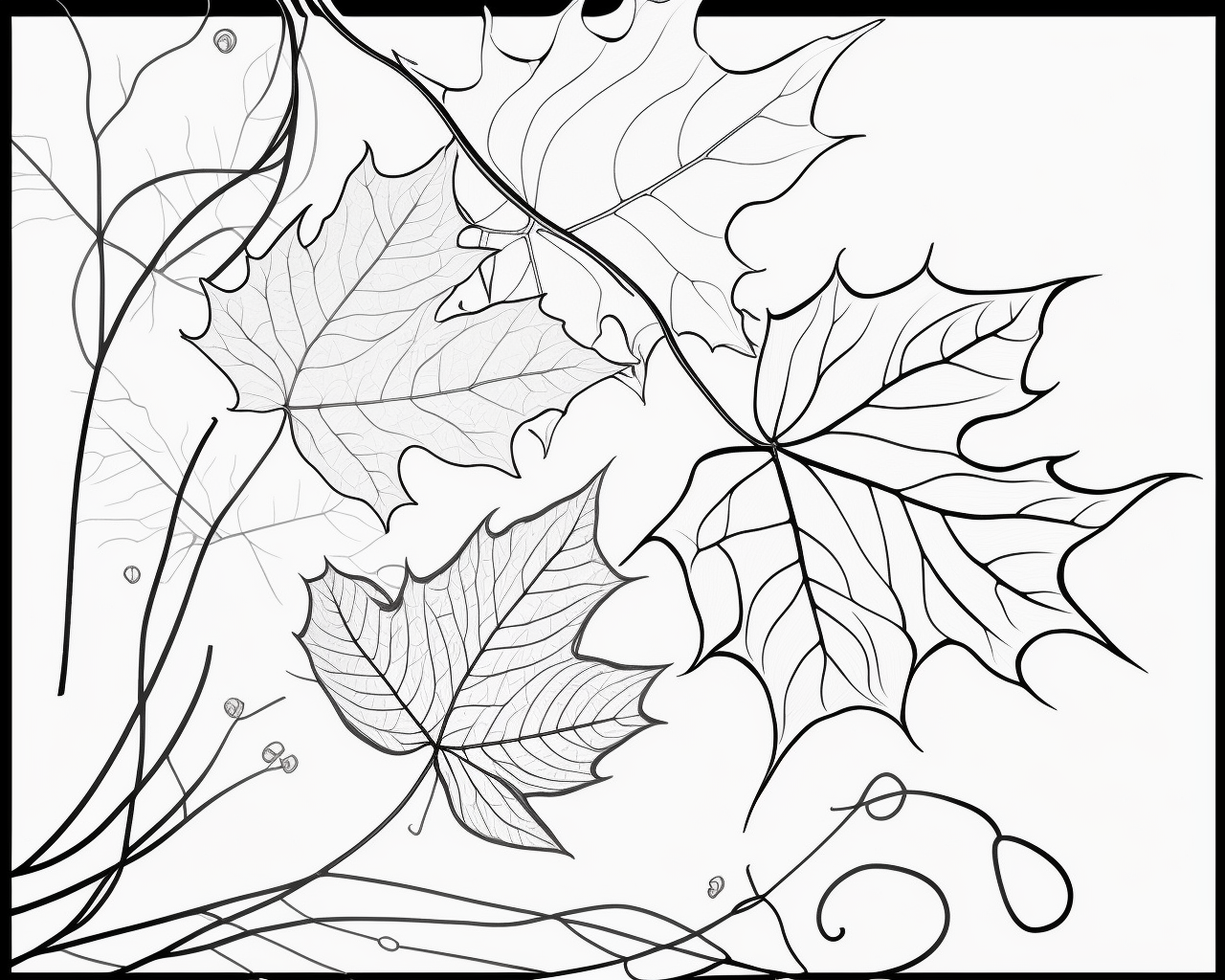 podzim 12 - Omalovánky k vytisknutí zdarma