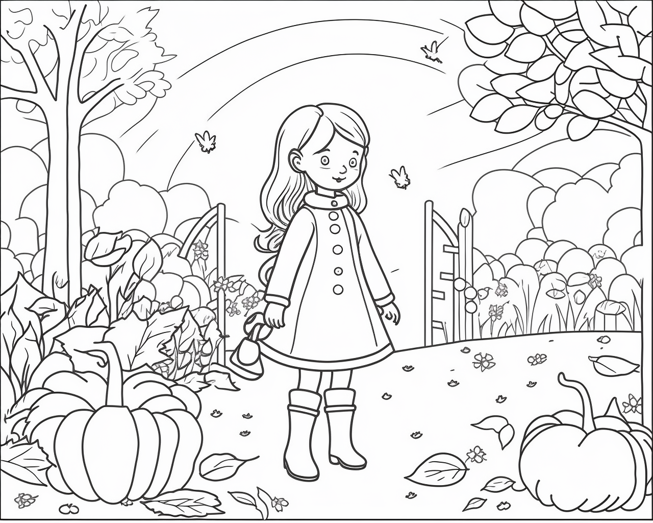 podzim 14 - Omalovánky k vytisknutí zdarma