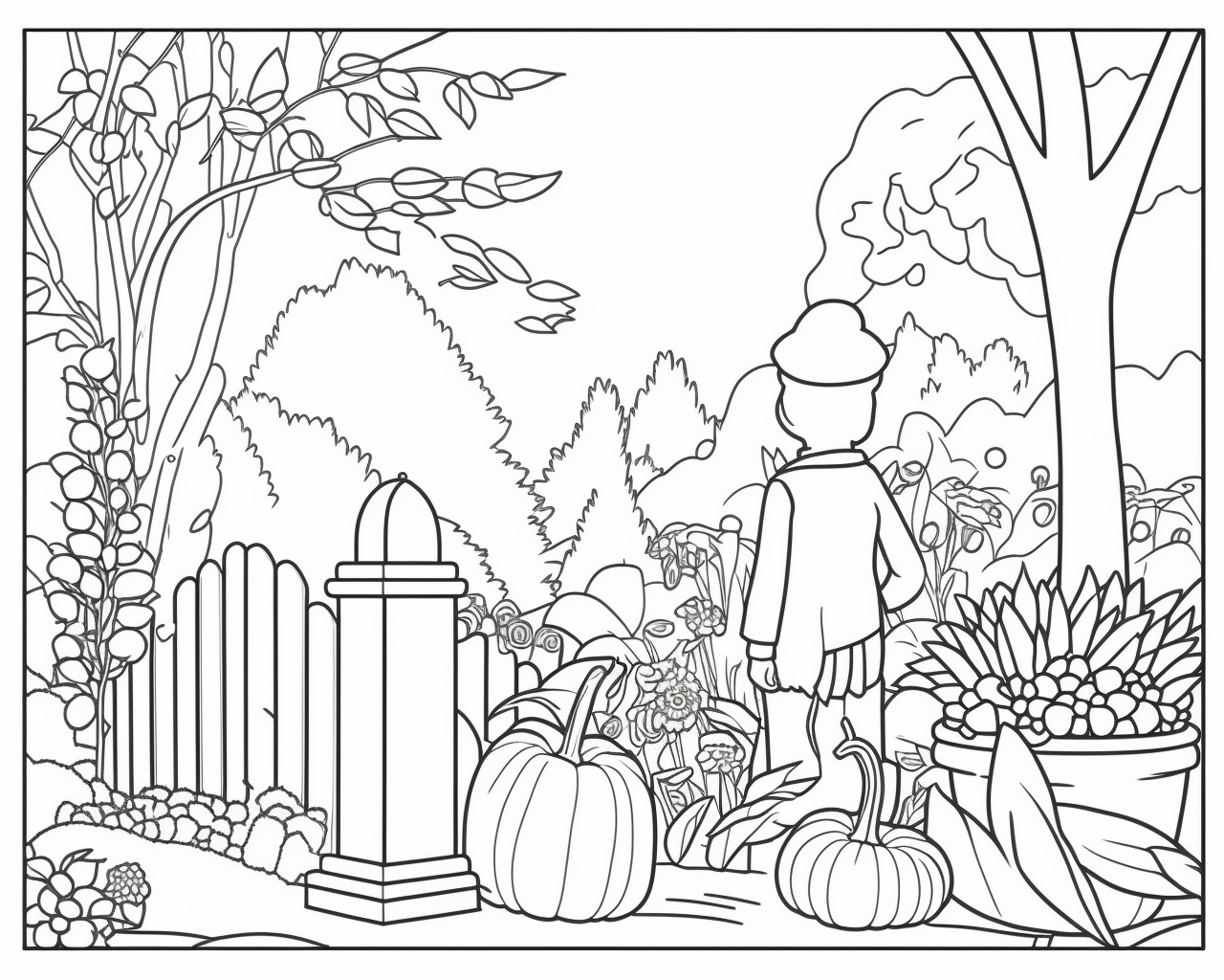 podzim 15 - Omalovánky k vytisknutí zdarma