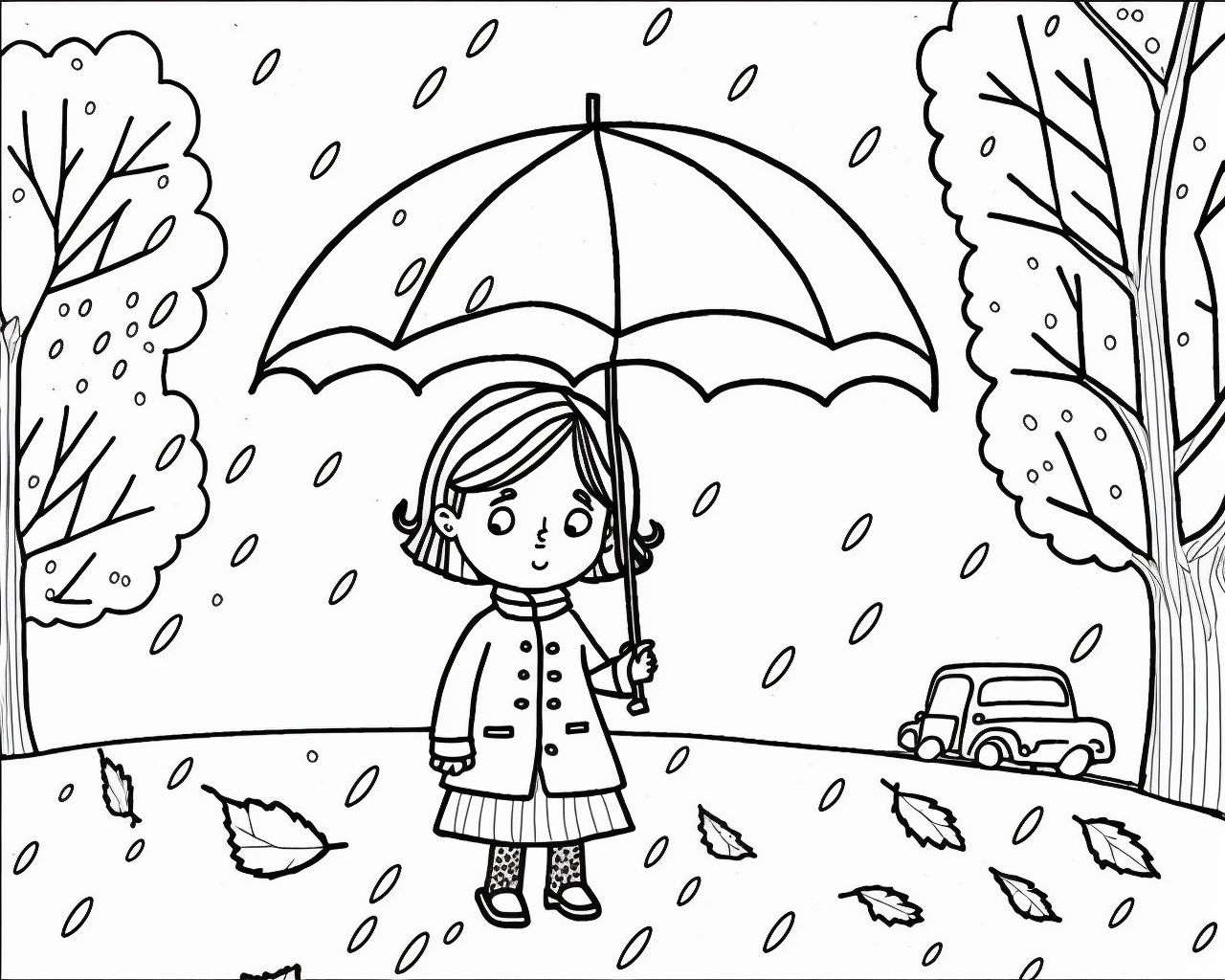 podzim 18 - Omalovánky k vytisknutí zdarma