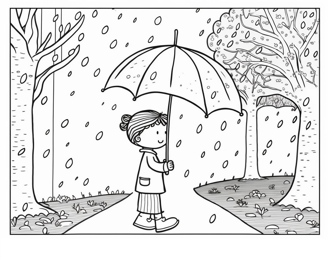 podzim 20 - Omalovánky k vytisknutí zdarma