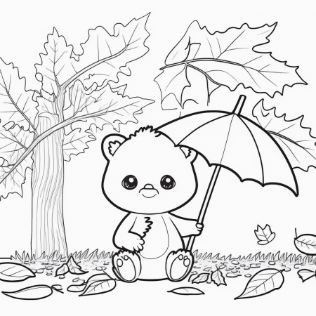 Podzim 21 - Omalovánky k vytisknutí zdarma