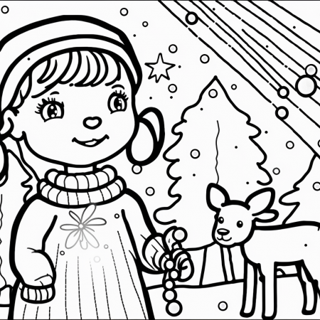 Vanocni 14 - Omalovánky k vytisknutí zdarma