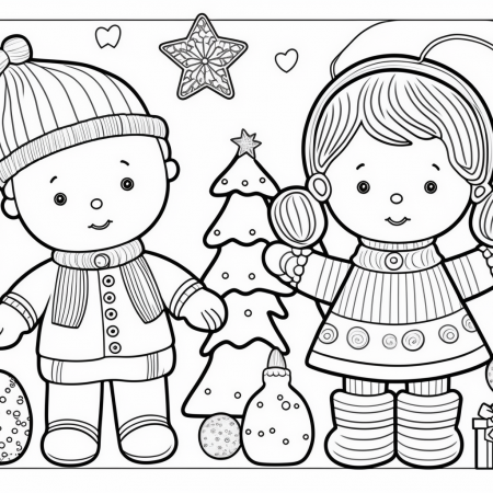Vanocni 14 - Omalovánky k vytisknutí zdarma