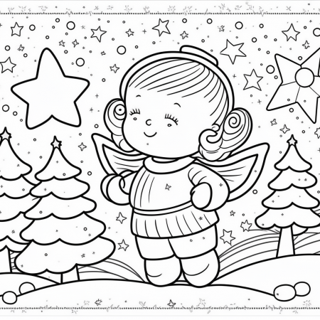 Vanocni 5 - Omalovánky k vytisknutí zdarma