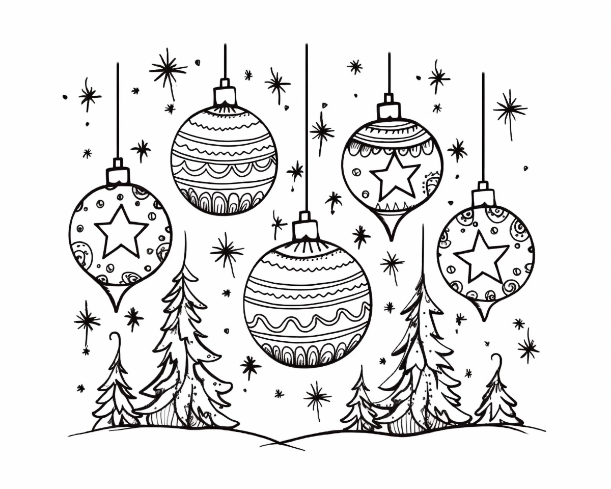 Vanocni 21 - Omalovánky k vytisknutí zdarma