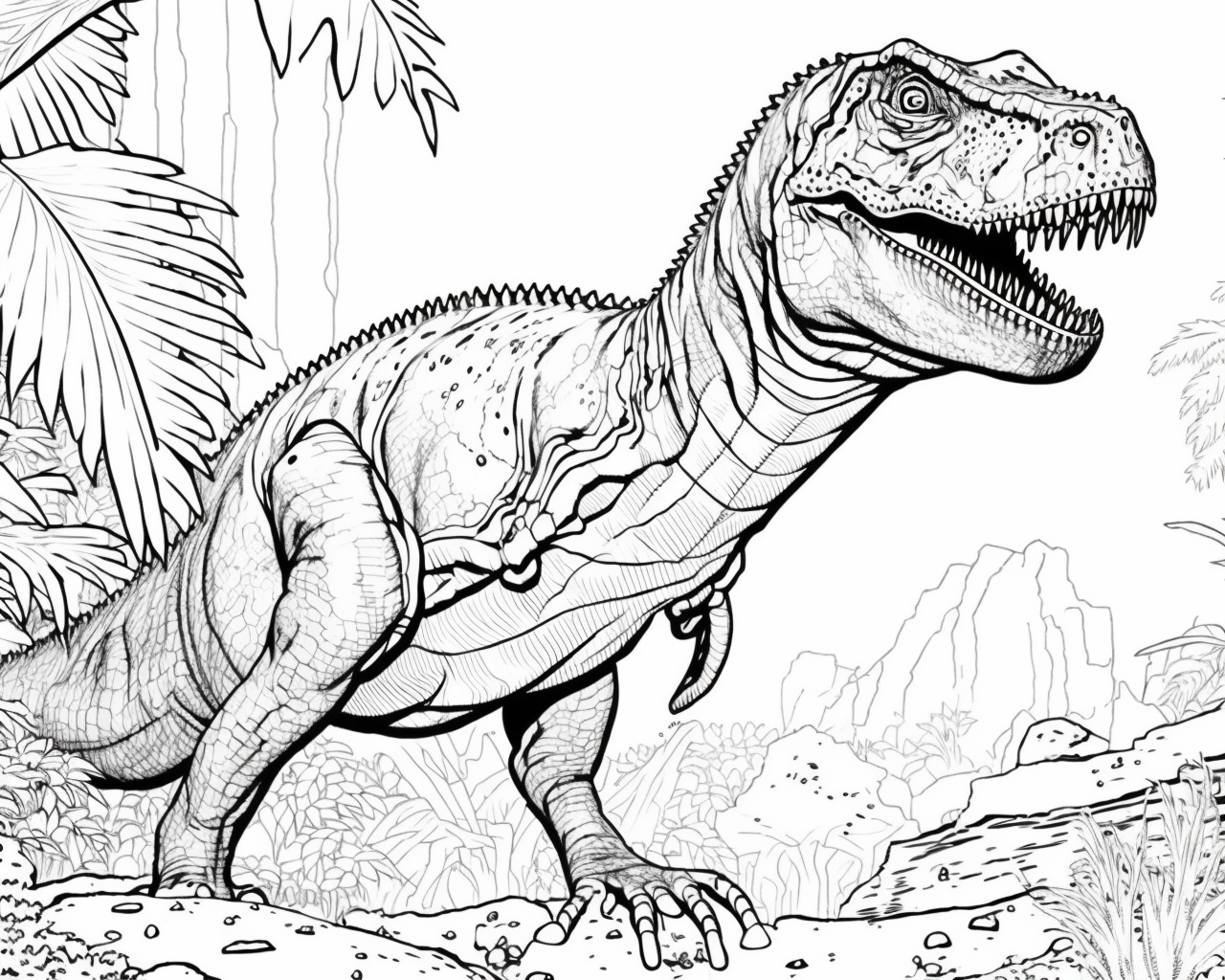 omalovánky t-rex - Omalovánky k vytisknutí zdarma