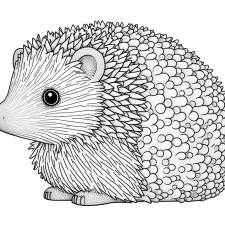 Omalovánky Ježek zdarma k vytisknutí a stažení