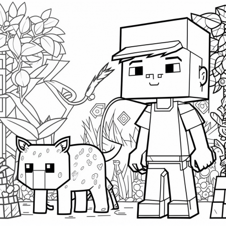 minecraft 26 - Omalovánky k vytisknutí zdarma