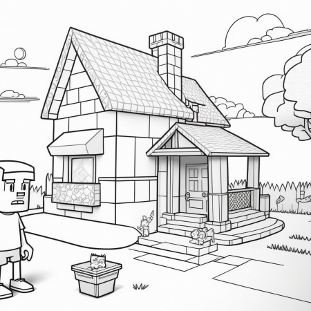 minecraft 10 - Omalovánky k vytisknutí zdarma