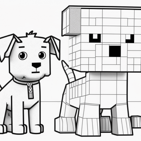 minecraft 13 - Omalovánky k vytisknutí zdarma