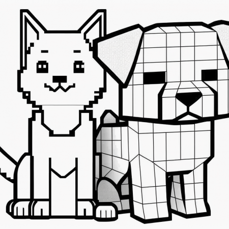 minecraft 1 - Omalovánky k vytisknutí zdarma