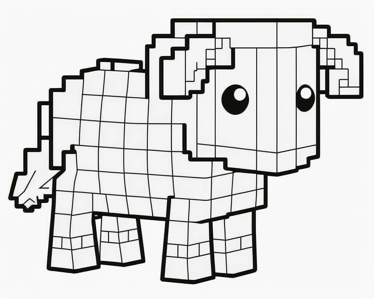 minecraft 35 - Omalovánky k vytisknutí zdarma