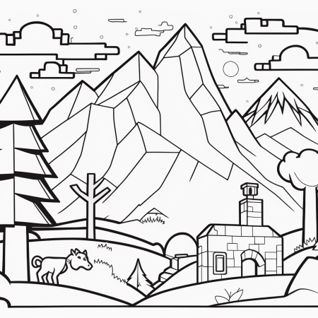 minecraft 21 - Omalovánky k vytisknutí zdarma