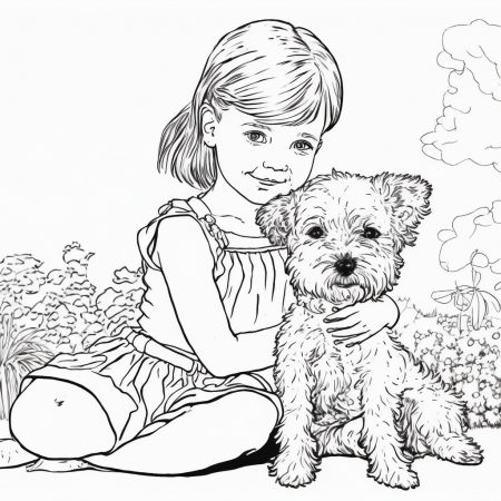 Omalovánky Pes zdarma k vytisknutí a stažení