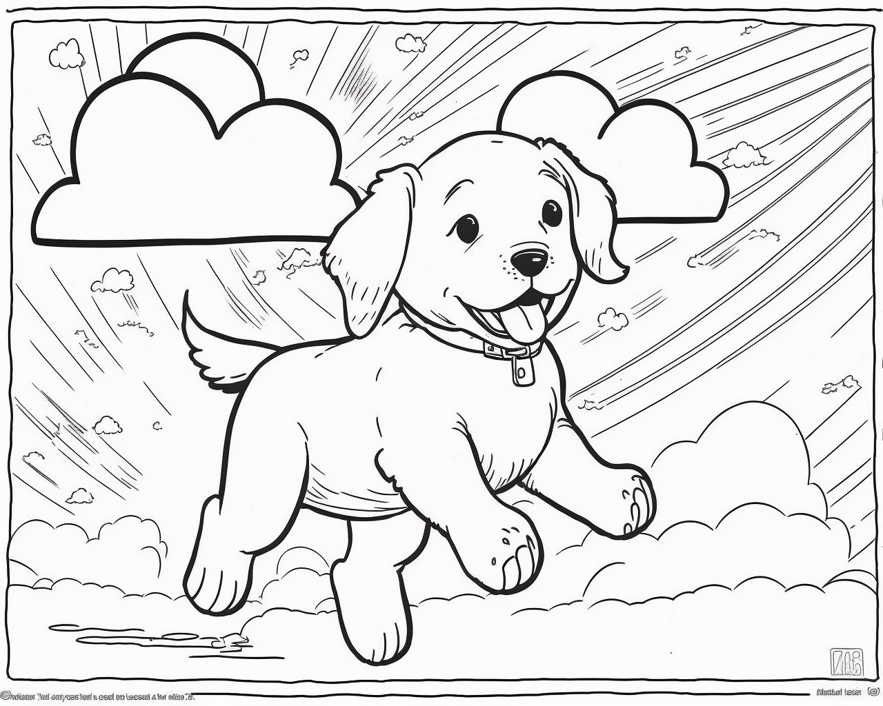 omalovánky pes17 - Omalovánky k vytisknutí zdarma