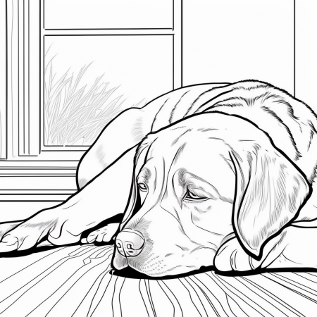 Omalovánky Pes zdarma k vytisknutí a stažení