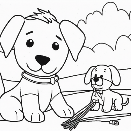 Omalovánky Pes zdarma k vytisknutí a stažení