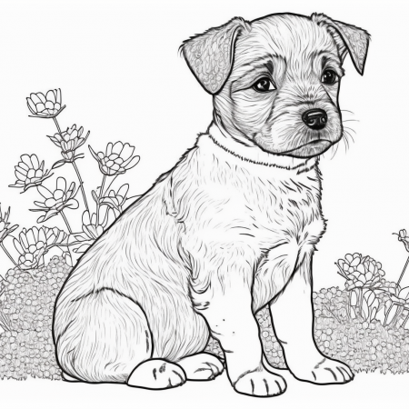 Omalovánky Pes zdarma k vytisknutí a stažení