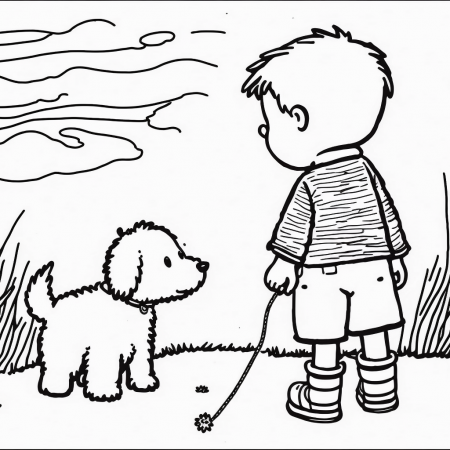 Omalovánky Pes zdarma k vytisknutí a stažení