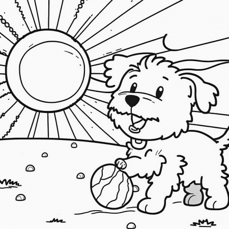 Omalovánky Pes zdarma k vytisknutí a stažení