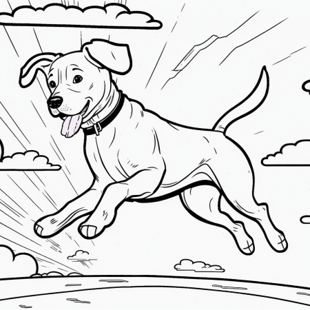Omalovánky Pes zdarma k vytisknutí a stažení